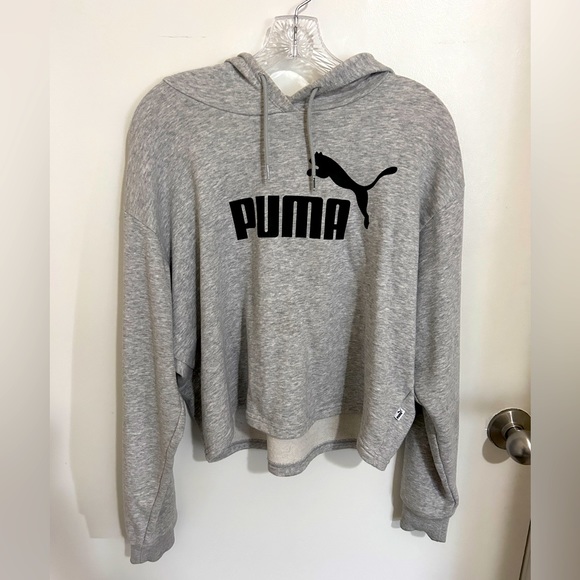 Puma | Tops | Puma Cropped Hoodie | Poshmark